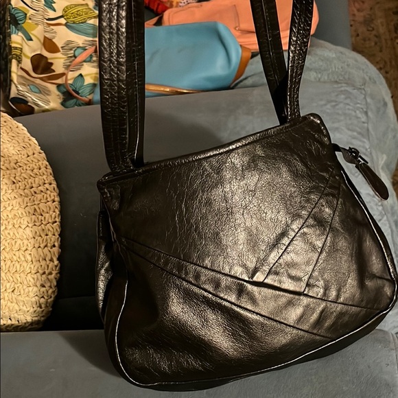 Brixton | Bags | Brixton Black Leather Shoulder Bag | Poshmark